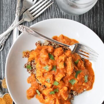 Lightened Up Butter Chicken with Quinoa - Gluten Free