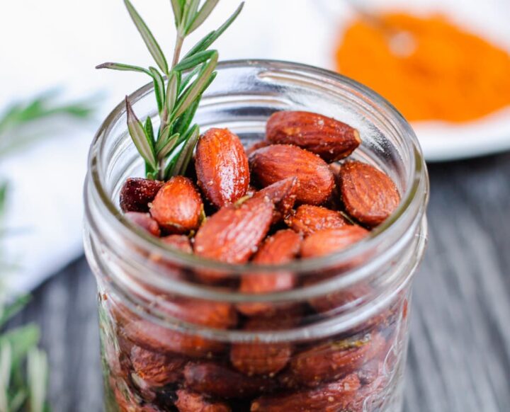 Oven Roasted Rosemary Almonds - Savory and Aromatic
