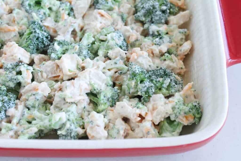 Chicken Broccoli Bake - easy, cheesy casserole! - The Honour System