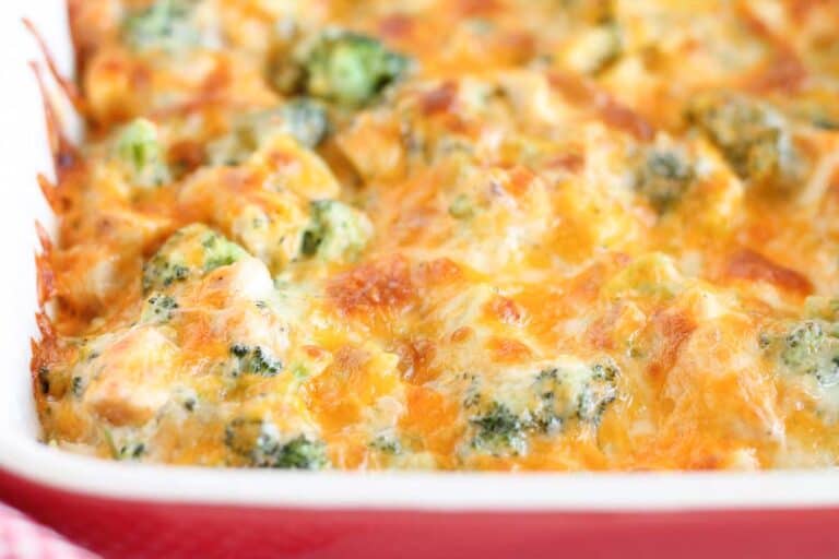 Chicken Broccoli Bake - easy, cheesy casserole! - The Honour System