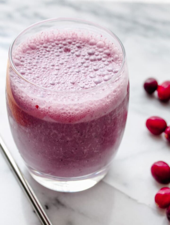 Easy Cranberry Smoothie - Healthy + Creamy Recipe