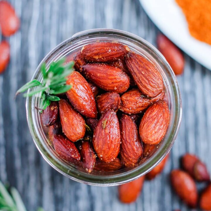 Oven Roasted Rosemary Almonds - Savory and Aromatic