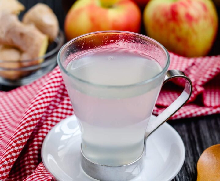 Homemade Ginger + Apple Tea - Made With Apple Cores