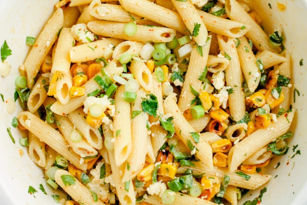 Mexican Street Corn Pasta Salad - The Honour System